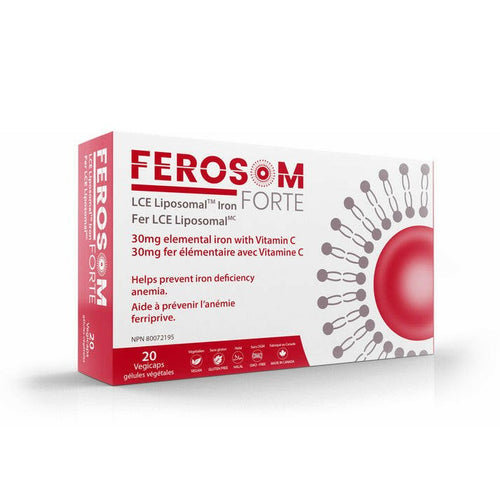 Home All products Ferosom Forte LCE Liposomal Iron Supp...